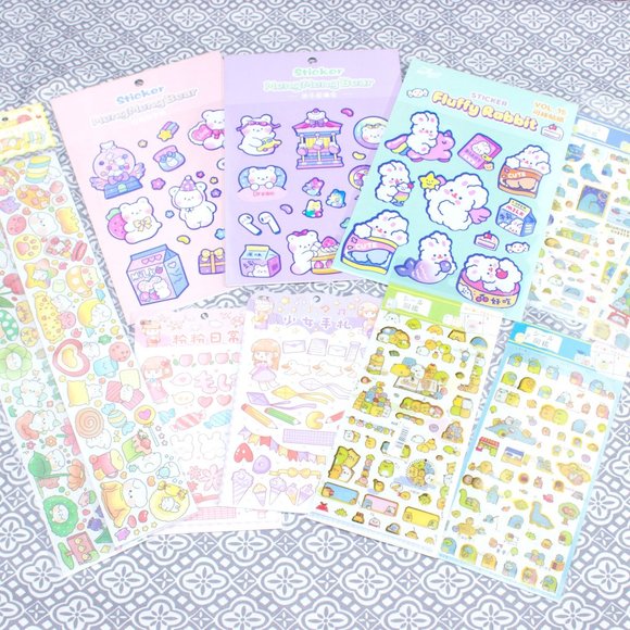 Other | Kawaii Cute Big Sticker Bundle | Poshmark